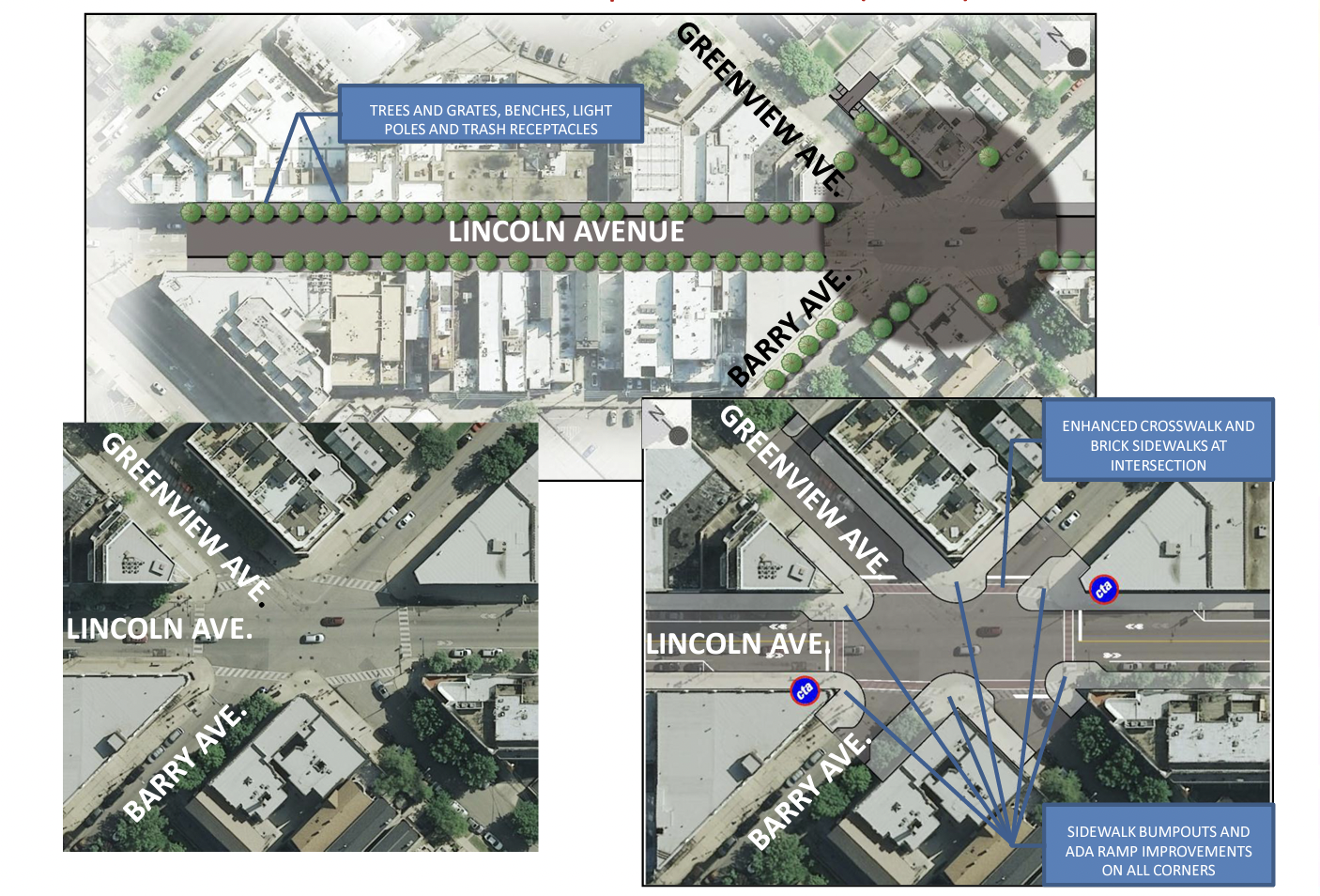 Lincoln Ashland Belmont Streetscape project started, will finish in ...