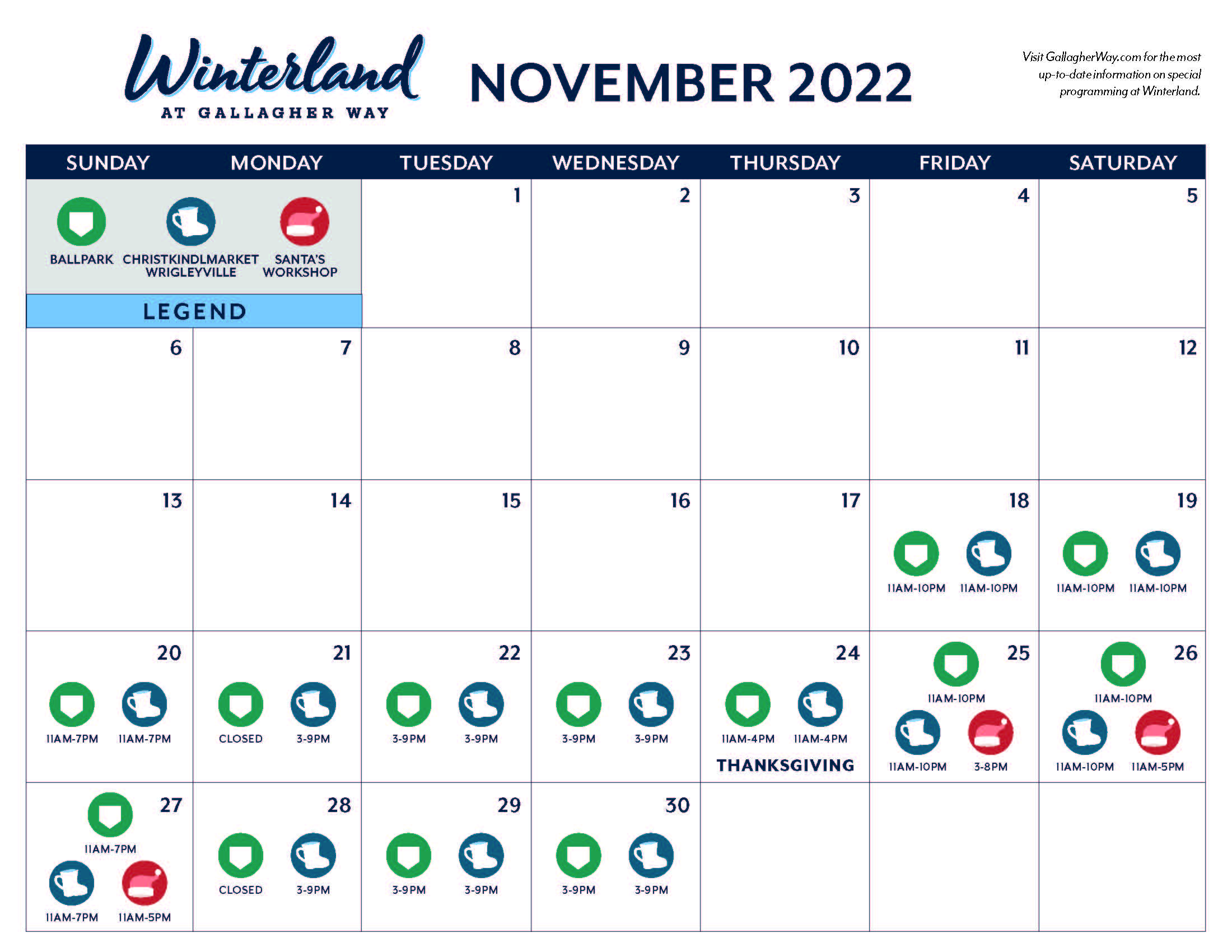 WINTERLAND AT GALLAGHER WAY RETURNS WITH MAJOR EXPANSION INSIDE WRIGLEY ...